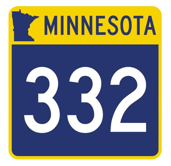 Minnesota State Highway 332 Sticker Decal R5045 Highway Route sign ...