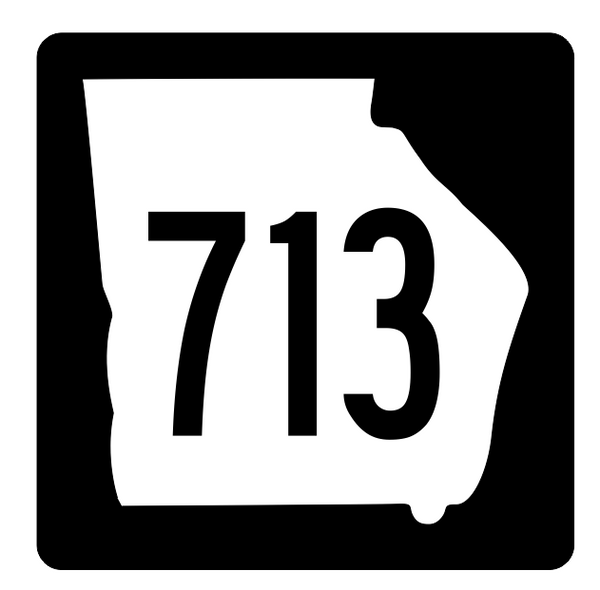 Georgia State Route 713 Sticker R4061 Highway Sign Road Sign Decal ...