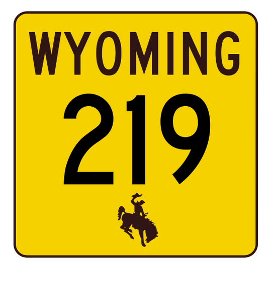 Wyoming Highway 219 Sticker R3465 Highway Sign – Winter Park Products