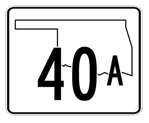 Oklahoma State Highway 40A Sticker Decal R5600 Highway Route Sign ...