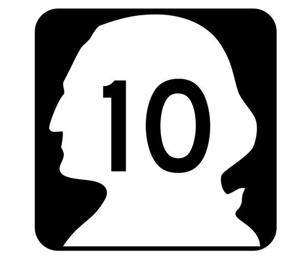 Washington State Route 10 Sticker R2777 Highway Sign Road Sign – Winter ...