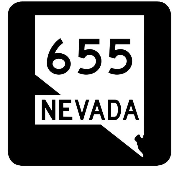 Nevada State Route 655 Sticker R3116 Highway Sign Road Sign – Winter ...