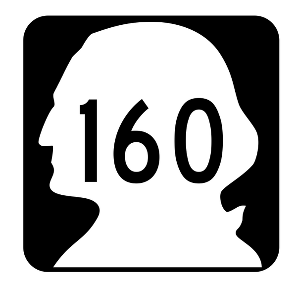 Washington State Route 160 Sticker R2837 Highway Sign Road Sign ...