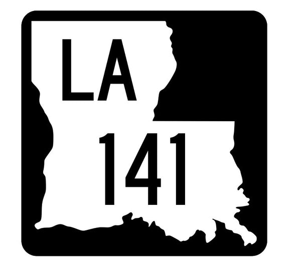 Louisiana State Highway 141 Sticker Decal R5856 Highway Route Sign ...