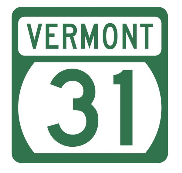 Vermont State Highway 31 Sticker Decal R5285 Highway Route Sign ...
