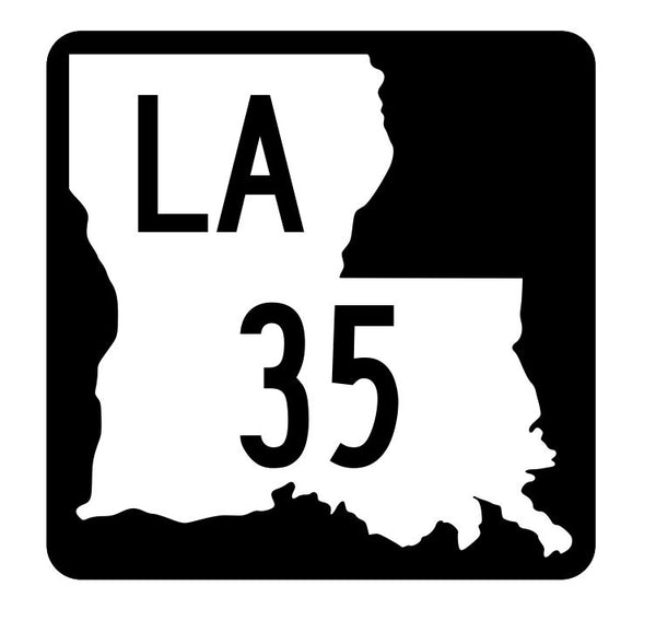Louisiana State Highway 35 Sticker Decal R5761 Highway Route Sign ...