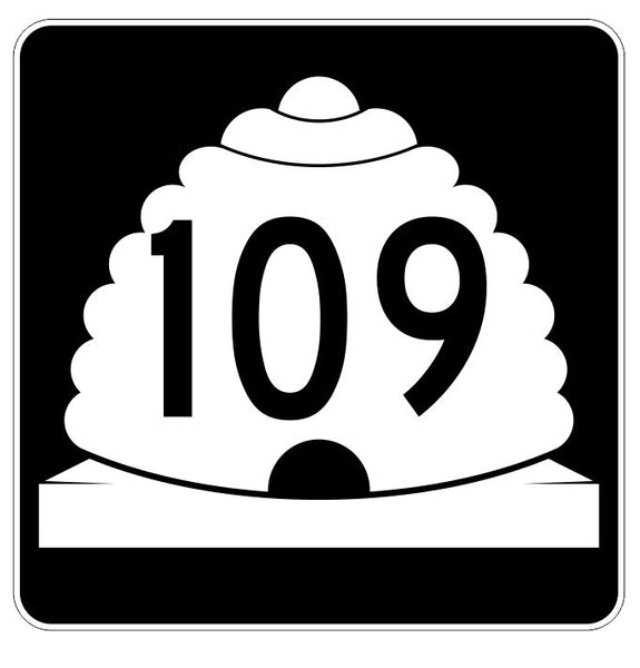 Utah State Highway 109 Sticker Decal R5435 Highway Route Sign – Winter ...