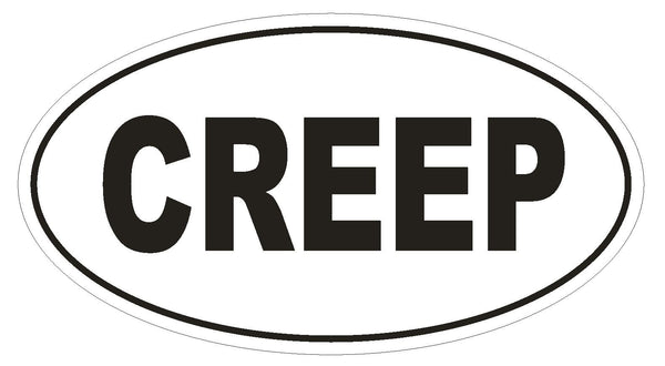 CREEP Oval Bumper Sticker or Helmet Sticker D1814 Euro Oval – Winter ...
