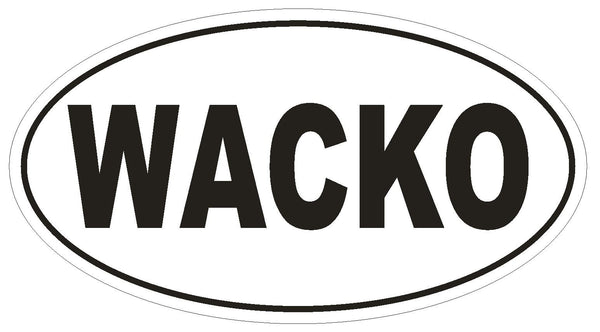 WACKO Oval Bumper Sticker or Helmet Sticker D1945 Euro Oval – Winter ...
