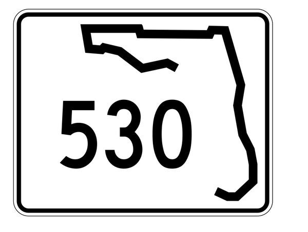 Florida State Road 530 Sticker Decal R1604 Highway Sign – Winter Park ...