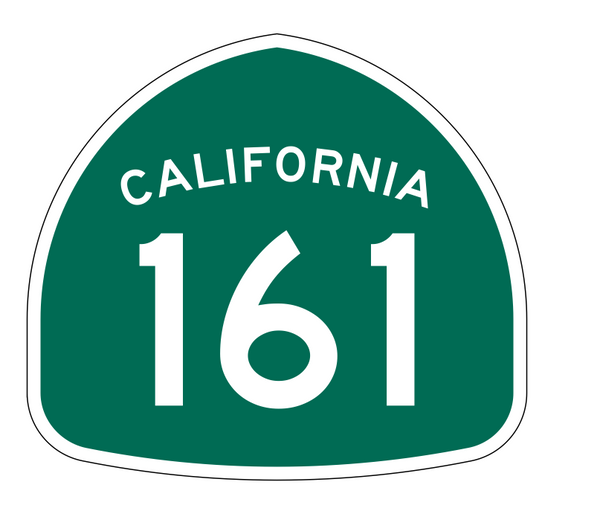 California State Route 161 Sticker Decal R1231 Highway Sign – Winter ...