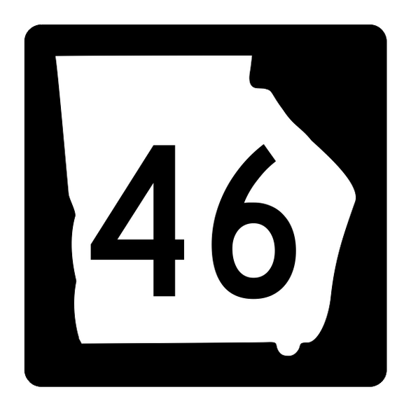 Georgia State Route 46 Sticker R3593 Highway Sign – Winter Park Products