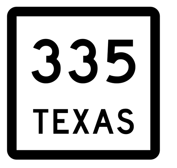 Texas State Highway 335 Sticker Decal R2630 Highway Sign – Winter Park ...