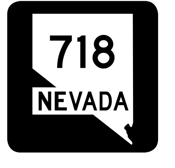 Nevada State Route 718 Sticker R3127 Highway Sign Road Sign – Winter ...