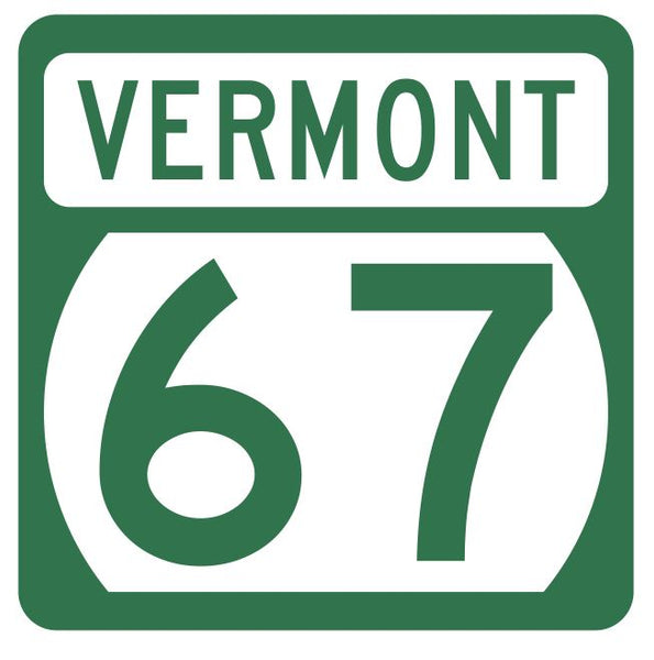 Vermont State Highway 67 Sticker Decal R5296 Highway Route Sign ...