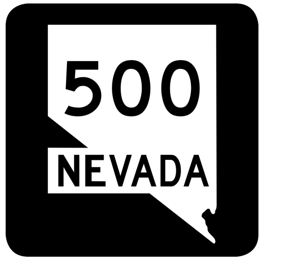 Nevada State Route 500 Sticker R3076 Highway Sign Road Sign – Winter ...