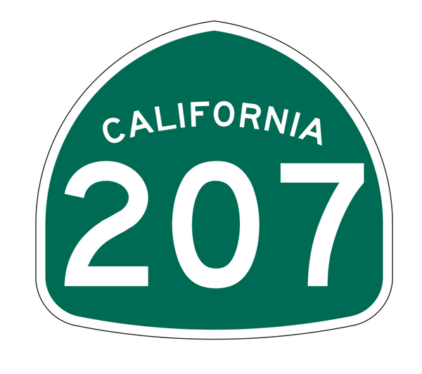 California State Route 207 Sticker Decal R1266 Highway Sign – Winter ...