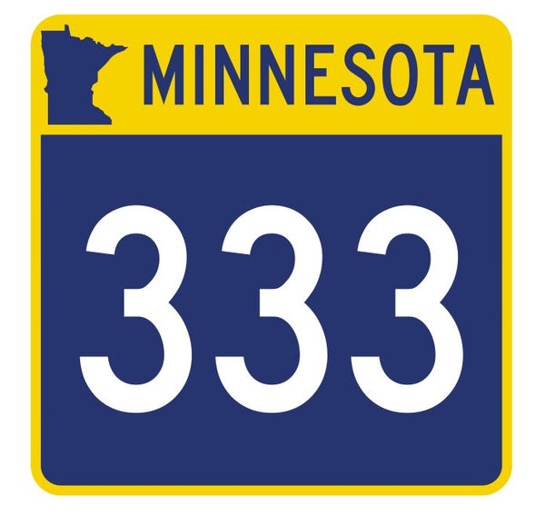 Minnesota State Highway 333 Sticker Decal R5046 Highway Route sign ...