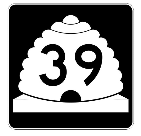 Utah State Highway 39 Sticker Decal R5382 Highway Route Sign – Winter ...
