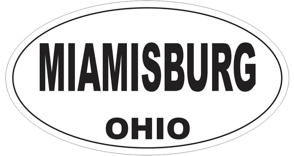 Miamisburg Ohio Oval Bumper Sticker or Helmet Sticker D6150 – Winter ...