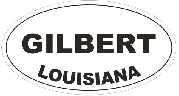 Gilbert Louisiana Oval Bumper Sticker or Helmet Sticker D3924 – Winter ...