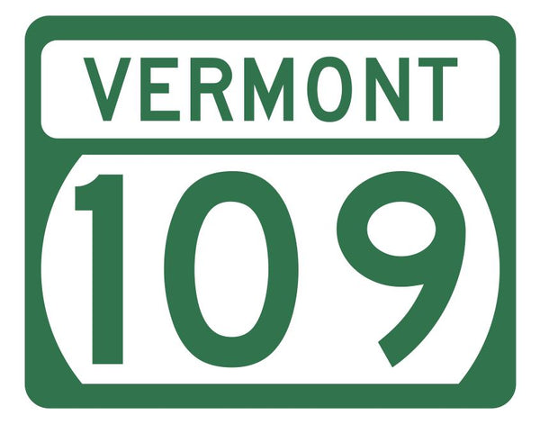 Vermont State Highway 109 Sticker Decal R5315 Highway Route Sign ...