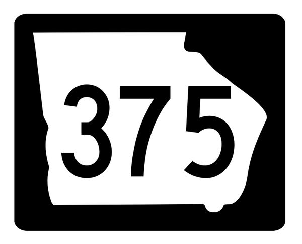 Georgia State Route 375 Sticker R4036 Highway Sign Road Sign Decal ...