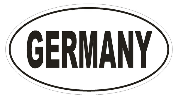 GERMANY Oval Bumper Sticker or Helmet Sticker D2142 Country Euro oval ...