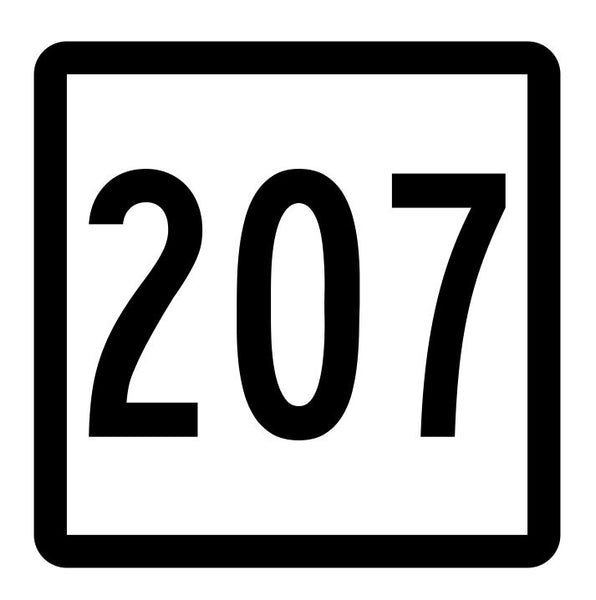 Connecticut State Route 207 Sticker Decal R5214 Highway Route Sign ...