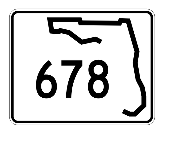 Florida State Road 678 Sticker Decal R1661 Highway Sign – Winter Park ...