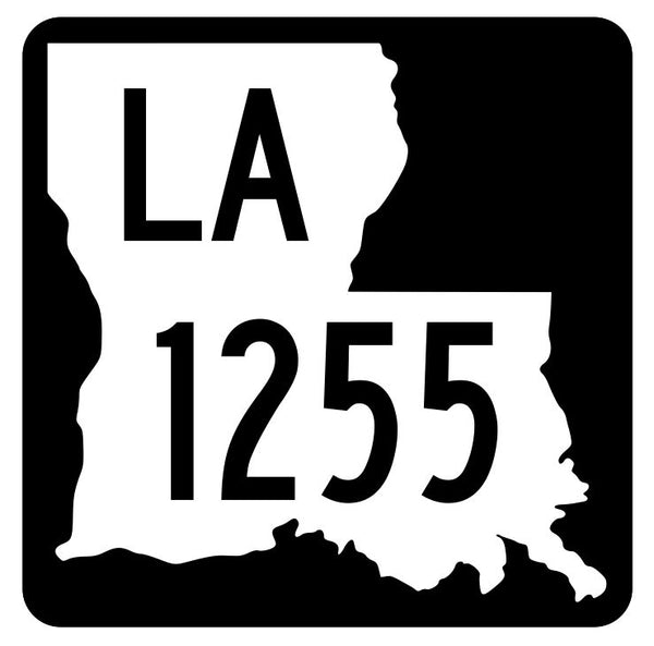 Louisiana State Highway 1255 Sticker Decal R6475 Highway Route Sign ...