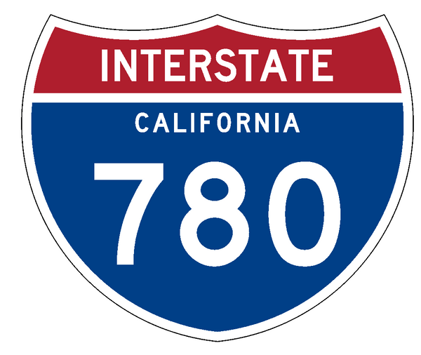 Interstate 780 Sticker Decal R1031 Highway Sign Road Sign California ...