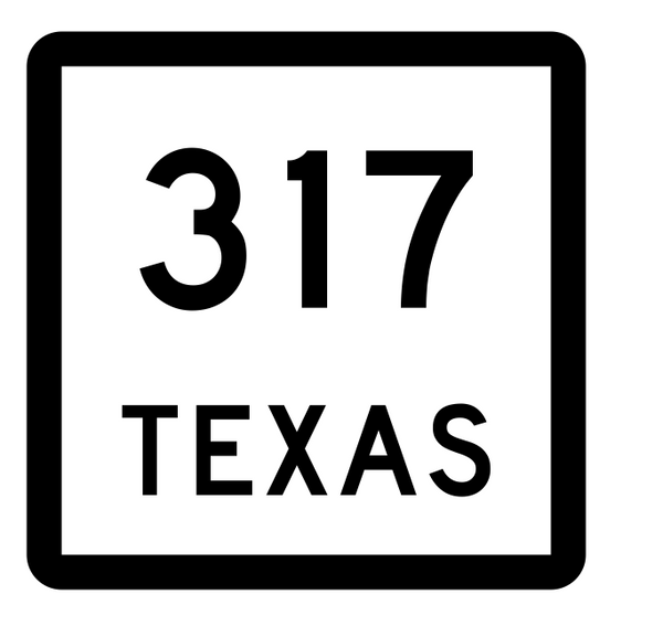 Texas State Highway 317 Sticker Decal R2612 Highway Sign – Winter Park ...