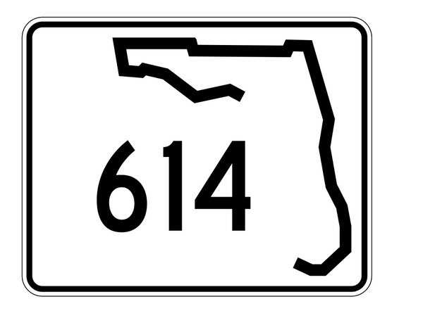 Florida State Road 614 Sticker Decal R1649 Highway Sign – Winter Park ...