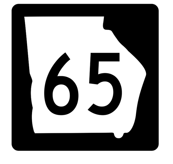 Georgia State Route 65 Sticker R3611 Highway Sign – Winter Park Products