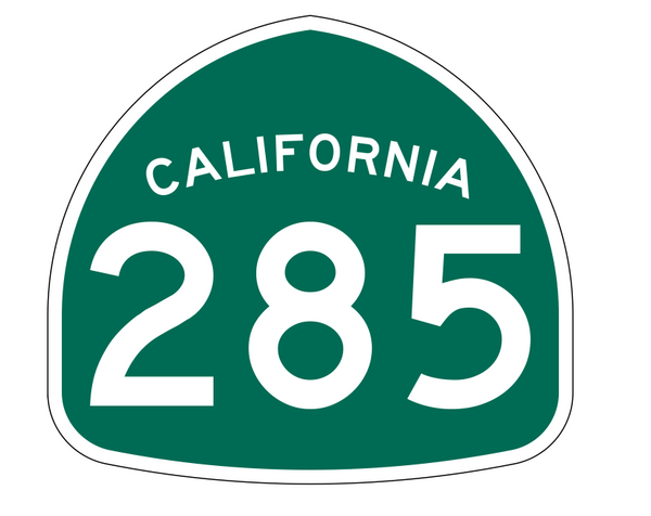 California State Route 285 Sticker Decal R1325 Highway Sign – Winter ...