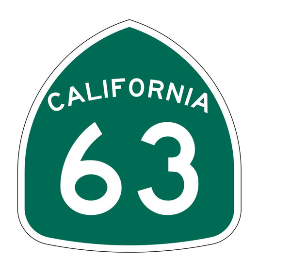 California State Route 63 Sticker Decal R1157 Highway Sign – Winter ...