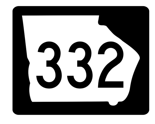 Georgia State Route 332 Sticker R3996 Highway Sign Road Sign Decal ...