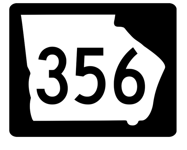 Georgia State Route 356 Sticker R4019 Highway Sign Road Sign Decal ...
