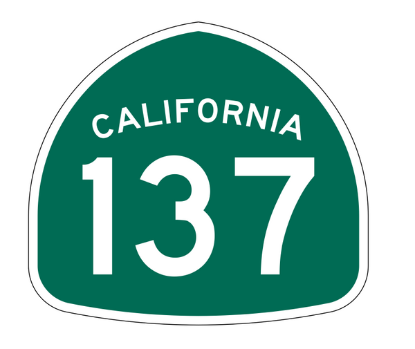 California State Route 137 Sticker Decal R1210 Highway Sign – Winter ...