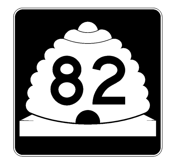 Utah State Route 82 Sticker Decal R1072 Highway Sign Road Sign – Winter ...