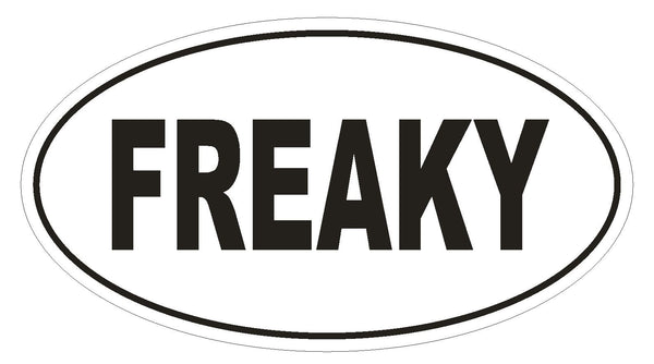 FREAKY Oval Bumper Sticker or Helmet Sticker D2006 Euro Oval – Winter ...