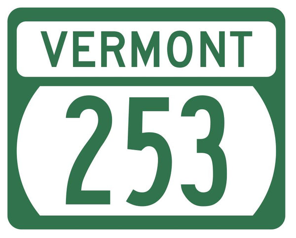 Vermont State Highway 253 Sticker Decal R5347 Highway Route Sign ...