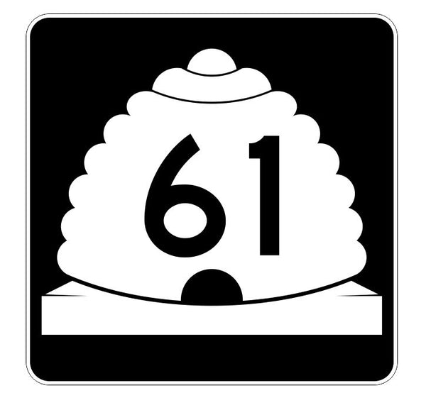 Utah State Highway 61 Sticker Decal R5397 Highway Route Sign – Winter ...