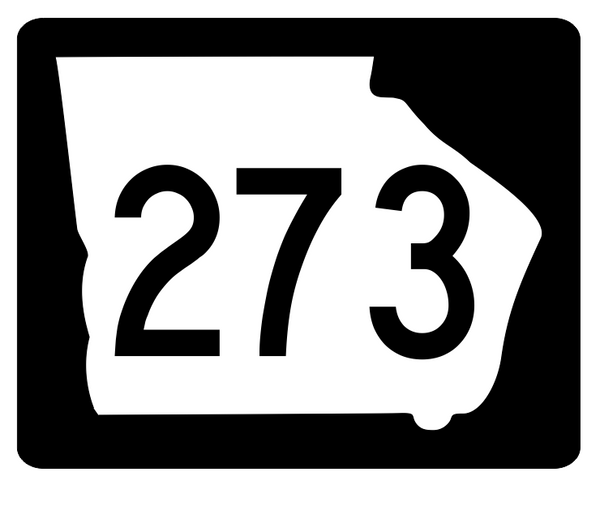 Georgia State Route 273 Sticker R3938 Highway Sign – Winter Park Products