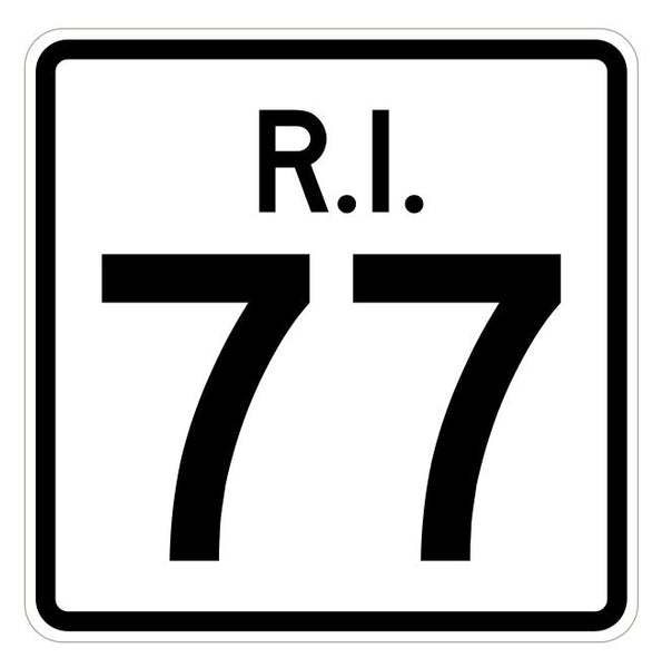 Rhode Island State Road 77 Sticker R4226 Highway Sign Road Sign Decal ...