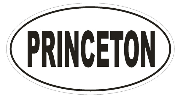 PRINCETON Oval Bumper Sticker or Helmet Sticker D1830 Euro Oval Univer ...