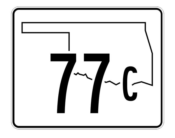 Oklahoma State Highway 77C Sticker Decal R5651 Highway Route Sign ...