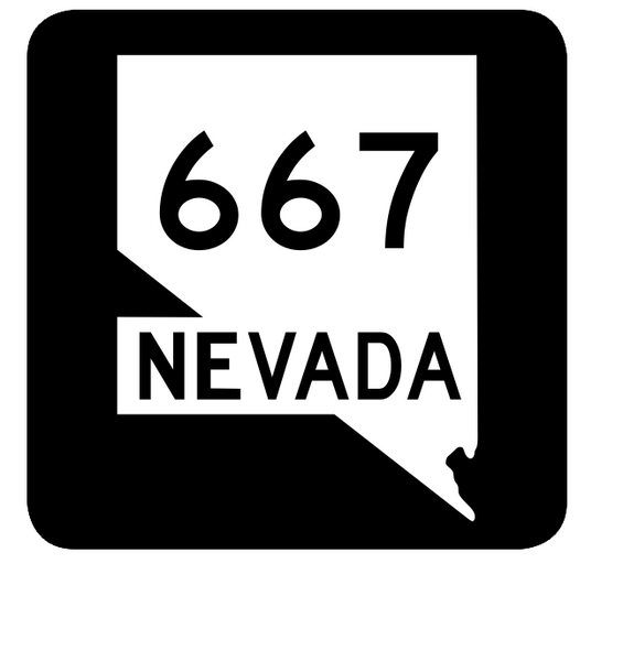 Nevada State Route 667 Sticker R3120 Highway Sign Road Sign – Winter ...
