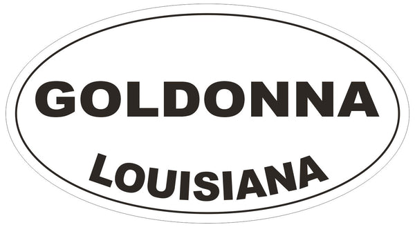 Goldonna Louisiana Oval Bumper Sticker or Helmet Sticker D3927 – Winter ...
